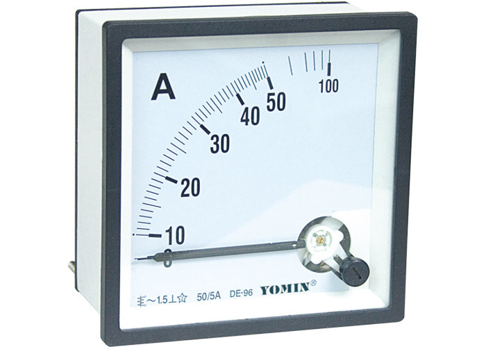 European Style Moving Iron Analog Ammeter , Moving Coil Analogue Panel ...