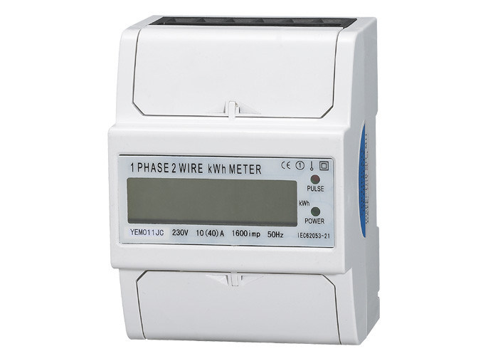 Single-phase Two-wire Electronic Active Energy Meter with DIN Rail ...