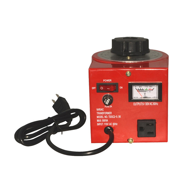 Contact Type 220V Variac Voltage Regulator Single Phase Variac Variable Transformer